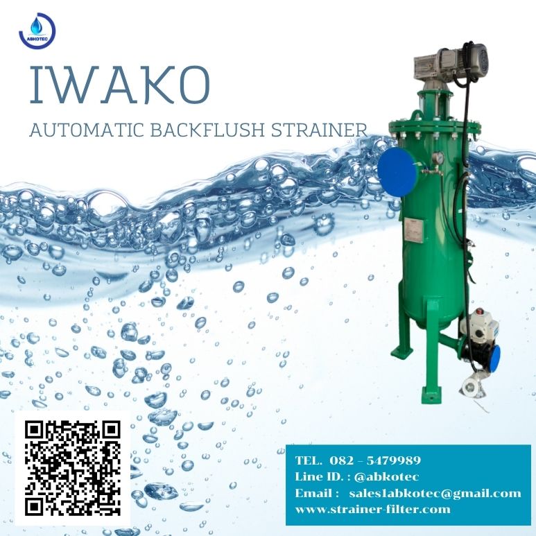 Automatic Backflush Strainer "IWAKO" - www.abkotec.com