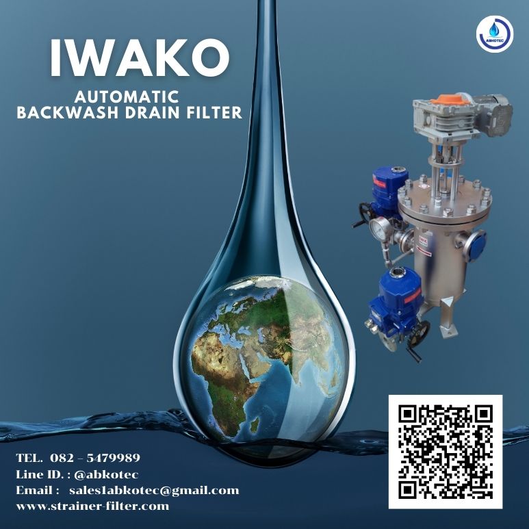 Automatic Backwash Drain Filter "IWAKO" www.abkotec.com